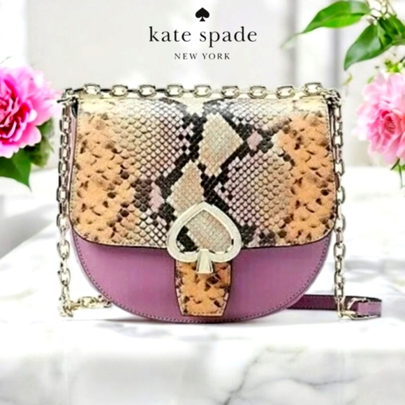 kate spade | Bags | Low Start Kate Spade Robyn Exotic Chain Saddle Bag | Poshmark